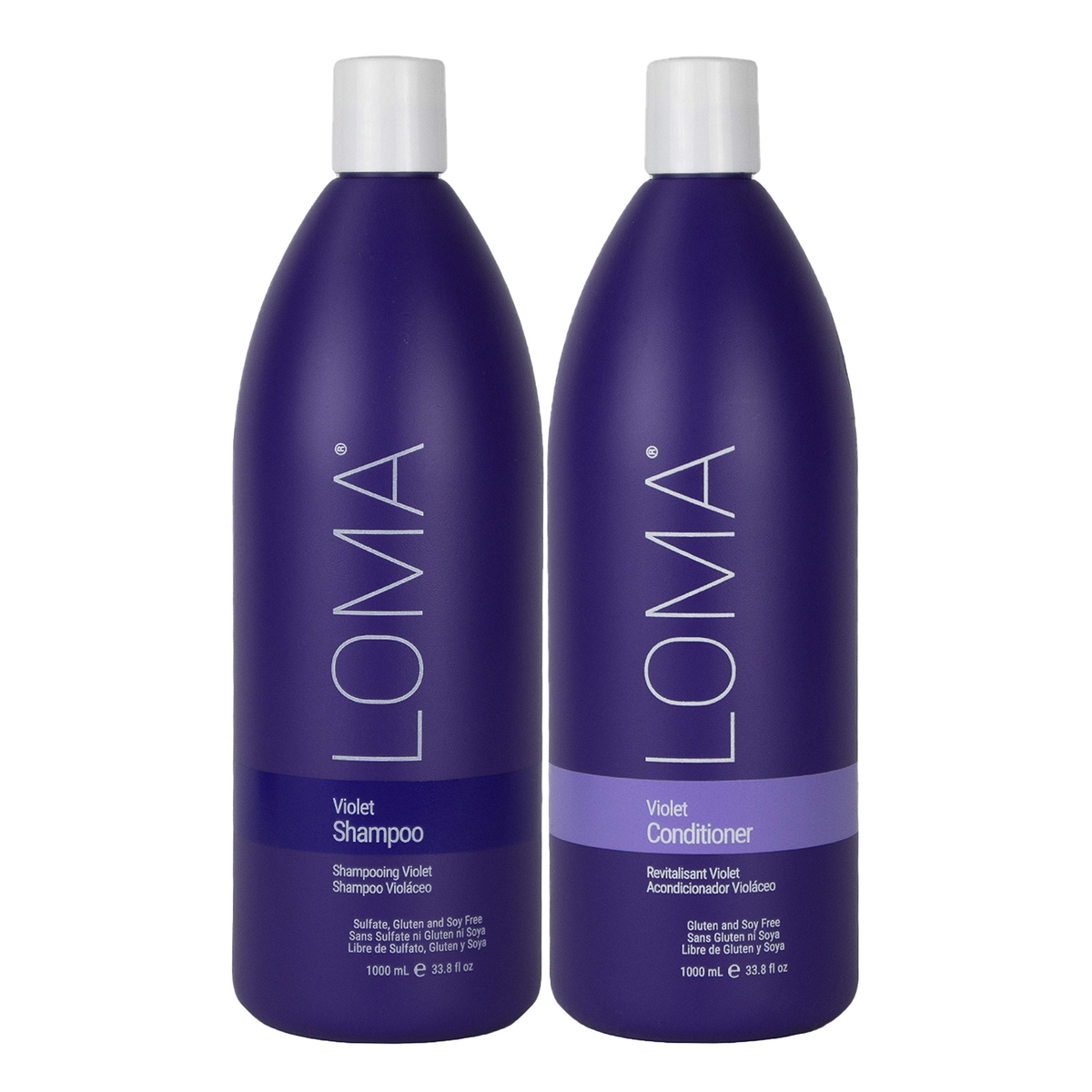 LOMA Violet Shampoo & Conditioner Liter Duo 1000 ml / 33.8 oz – Hermosa Beauty