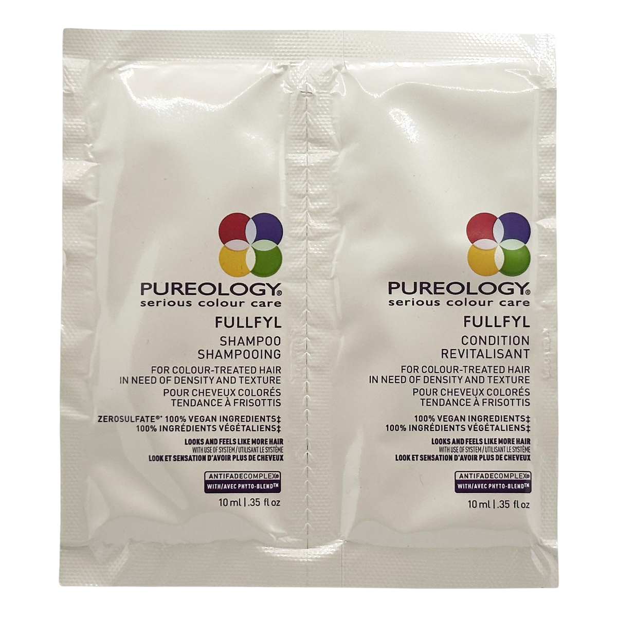 [Sample 0.7 oz] Pureology FULLFYL Shampoo & Conditioner Duo | For Colo ...