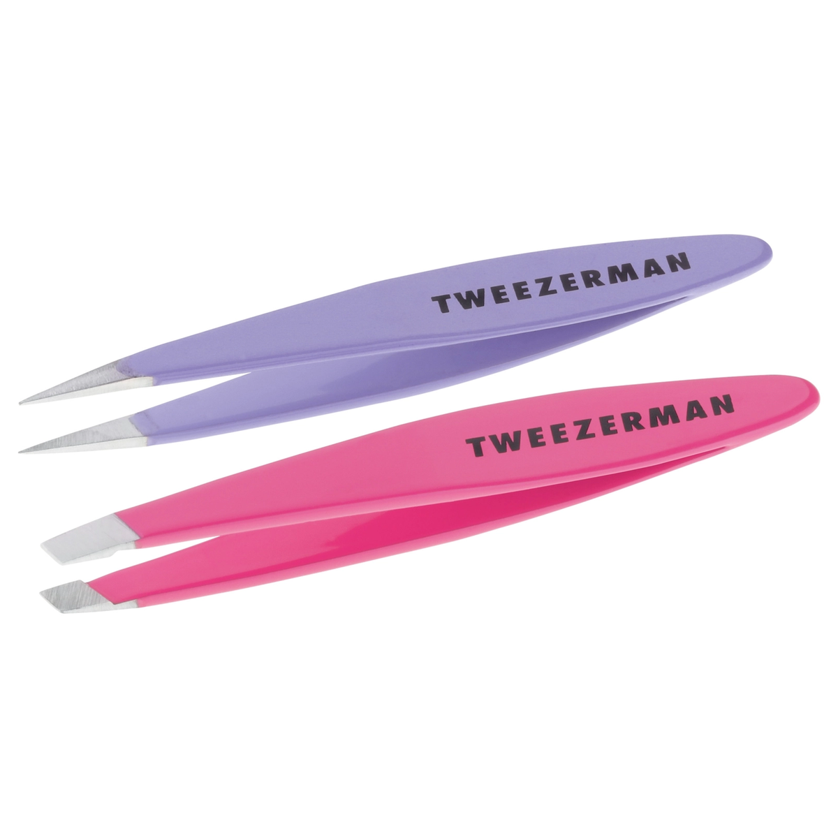 Tweezerman Mini Slant & Point Tweezer Set - Pink & Purple | 4106-R ...