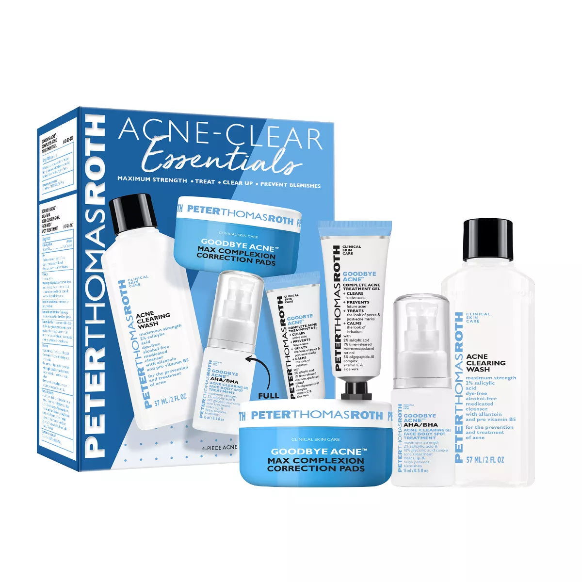 Peter Thomas Roth 4-Piece Acne Kit - ACNE-CLEAR Essentials (Full-Size ...