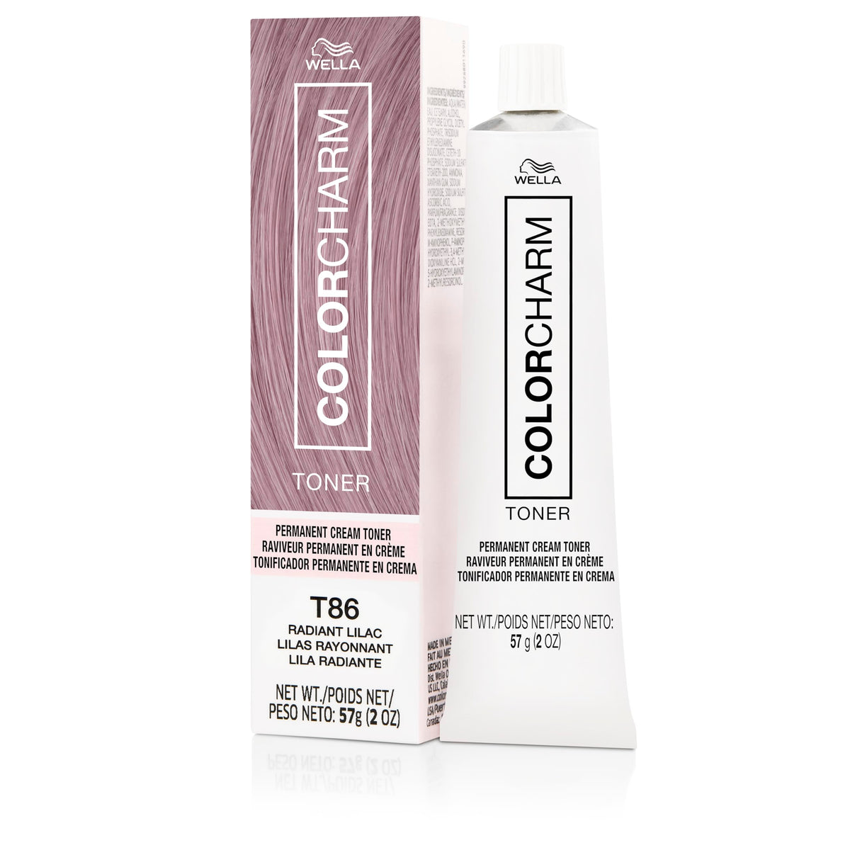 Wella ColorCharm Permanent Creme Toner 2 oz - T86 Radiant Lilac ...