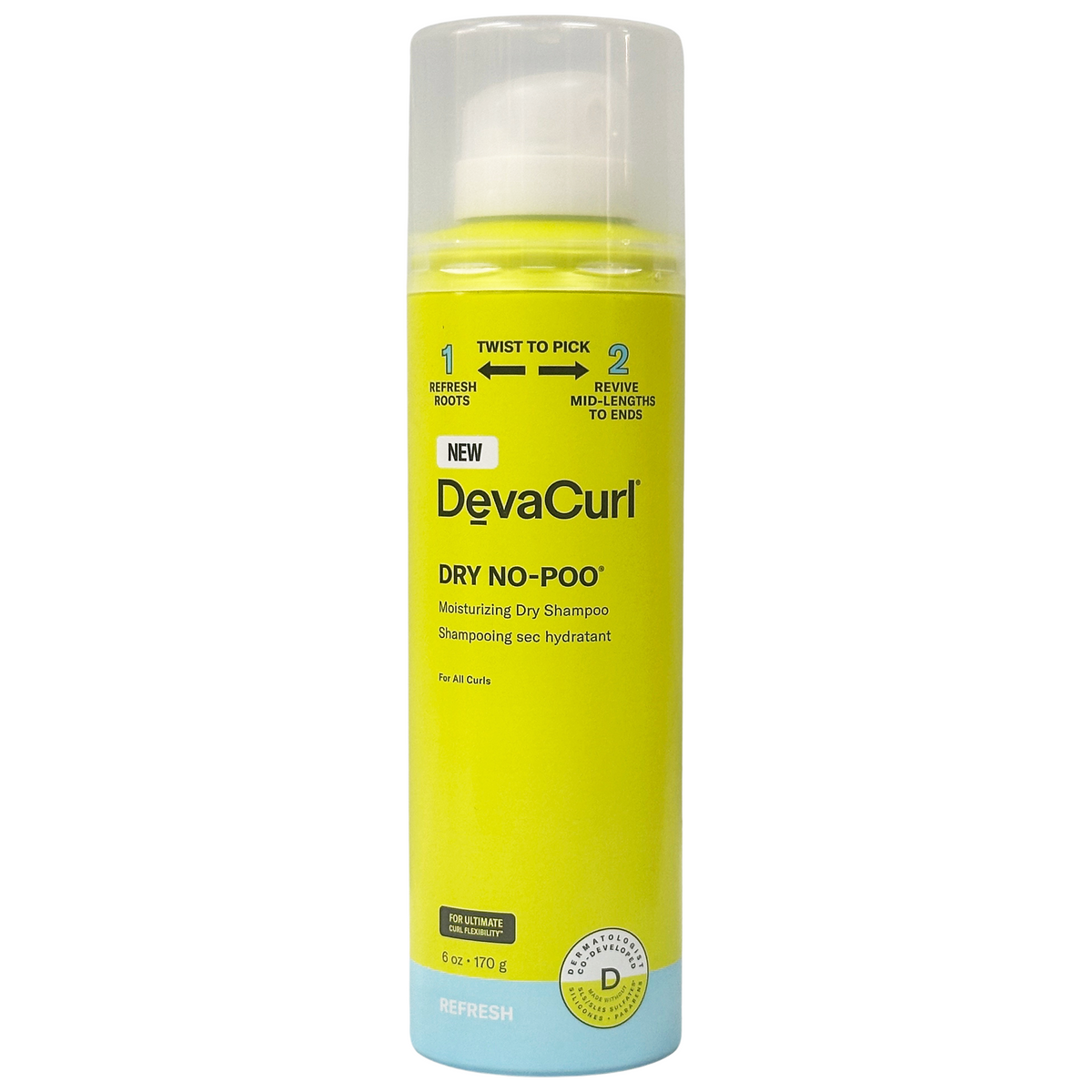DevaCurl REFRESH Dry No-Poo Moisturizing Dry Shampoo 6 oz / 170 g ...