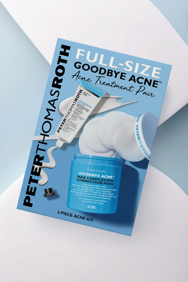 Peter Thomas Roth 2-Piece Acne Kit - GOODBYE ACNE Treatment Pair (Full ...