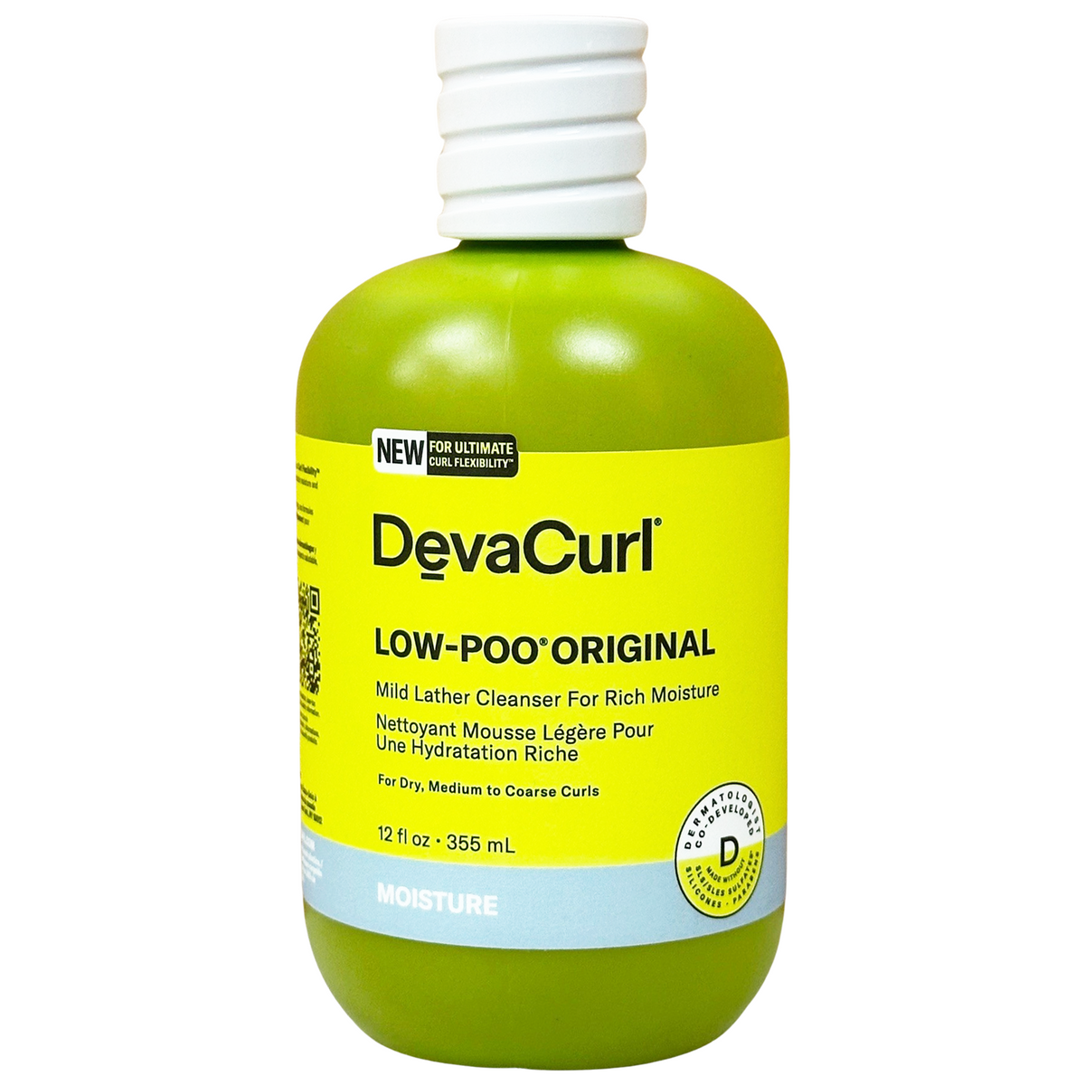 DevaCurl MOISTURE Low-Poo Original Mild Lather Cleanser Shampoo For Ri ...