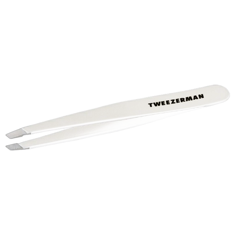 Tweezerman Micro Mini Slant Tweezer - White | 1119-NGWP – Hermosa Beauty