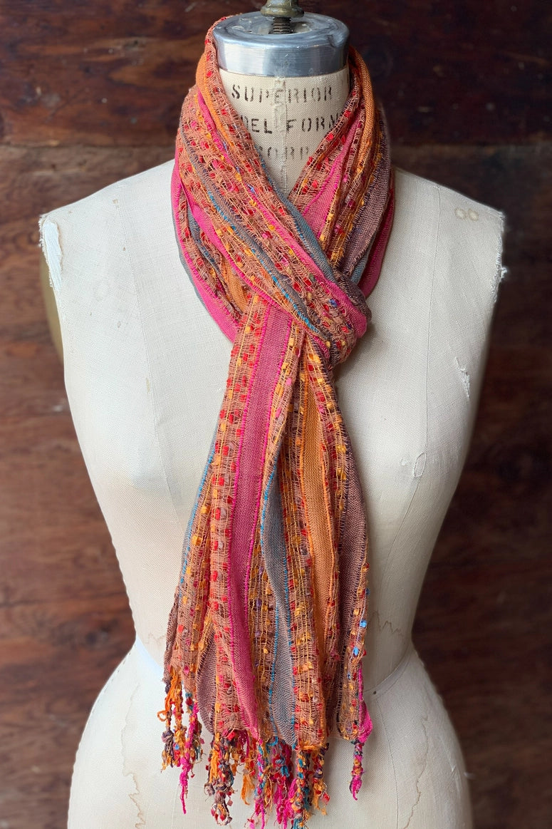 Dolma Pema Rayon Scarf - Orange – Hermosa Beauty