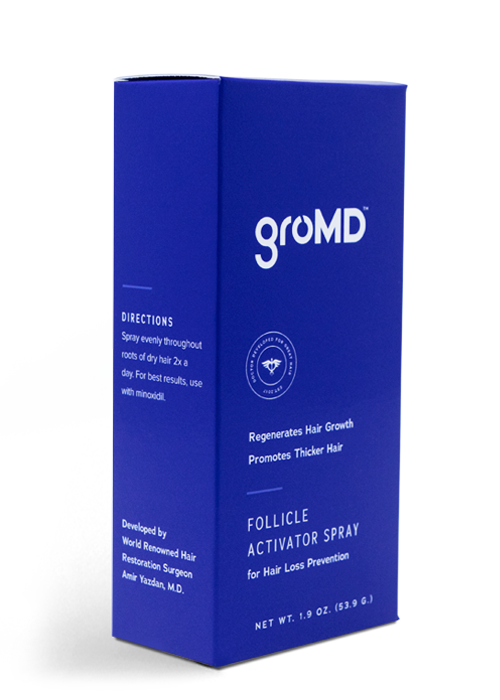 GroMD Follicle Activator Spray 1.9 oz / 56.2 ml | For Hair Loss Preven ...