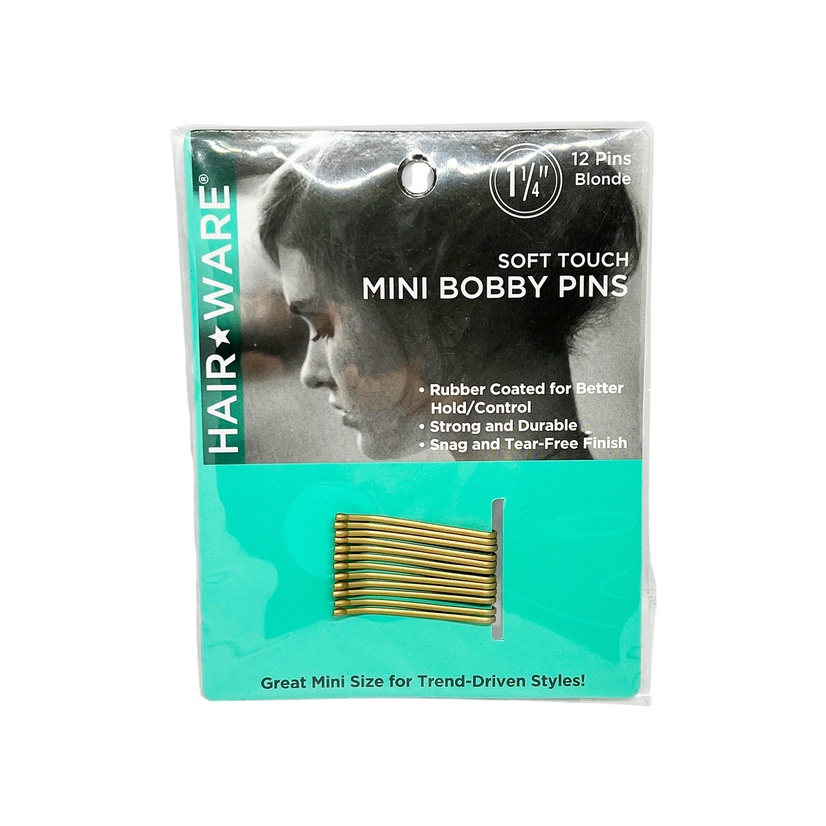 Spilo Soft Touch Mini Bobby Pins 1 1/4" Blonde | 12 Pins – Hermosa Beauty