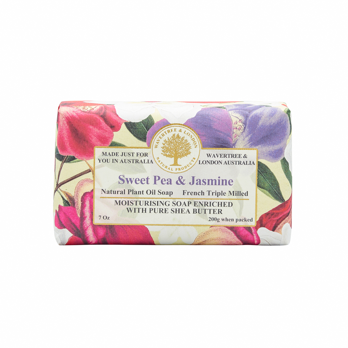 Wavertree & London Soap Bar 200 g / 7 oz - Sweet Pea & Jasmine ...